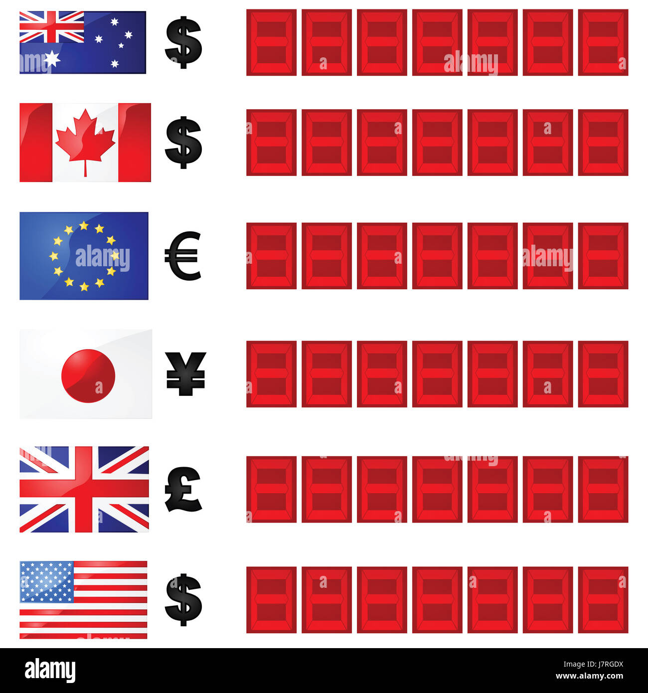 Global currency conversion display hi-res stock photography and images ...
