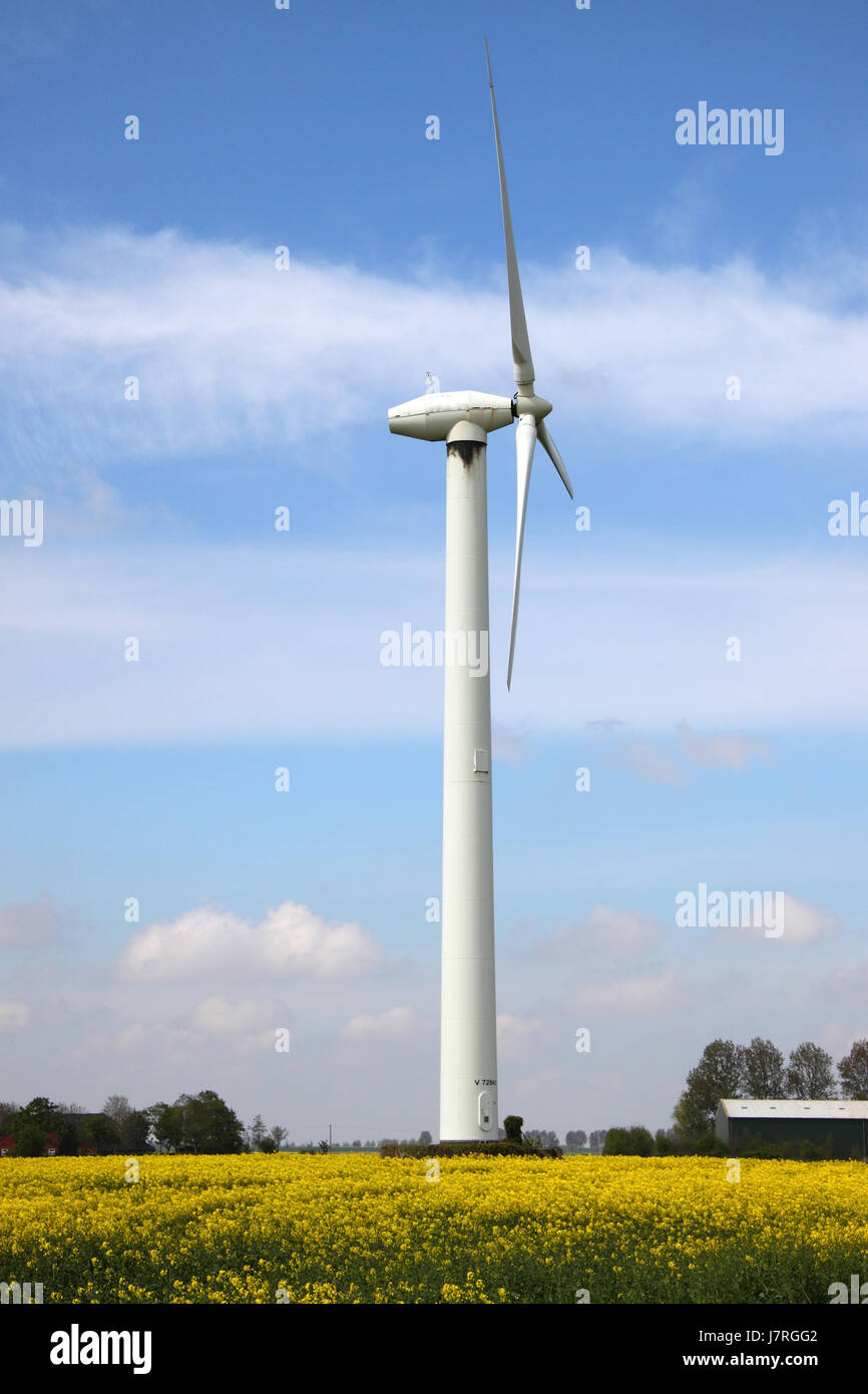 wind turbine in spring Stock Photo - Alamy