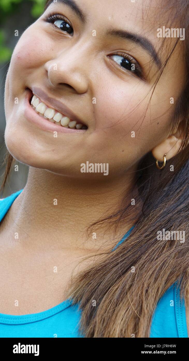 Cute Girl Smiling Stock Photo - Alamy
