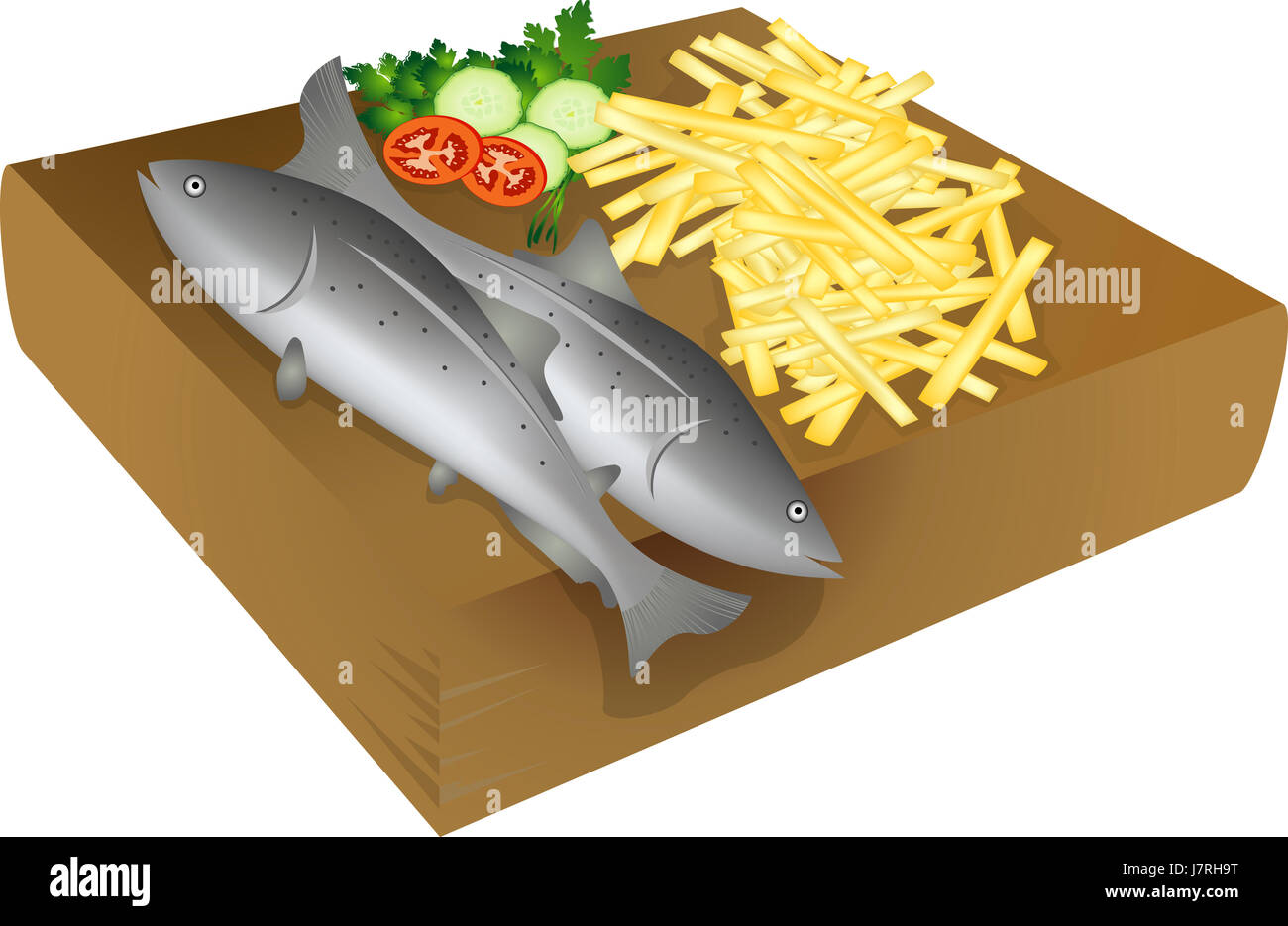 food aliment art fish illustration drawing photo picture image copy ...
