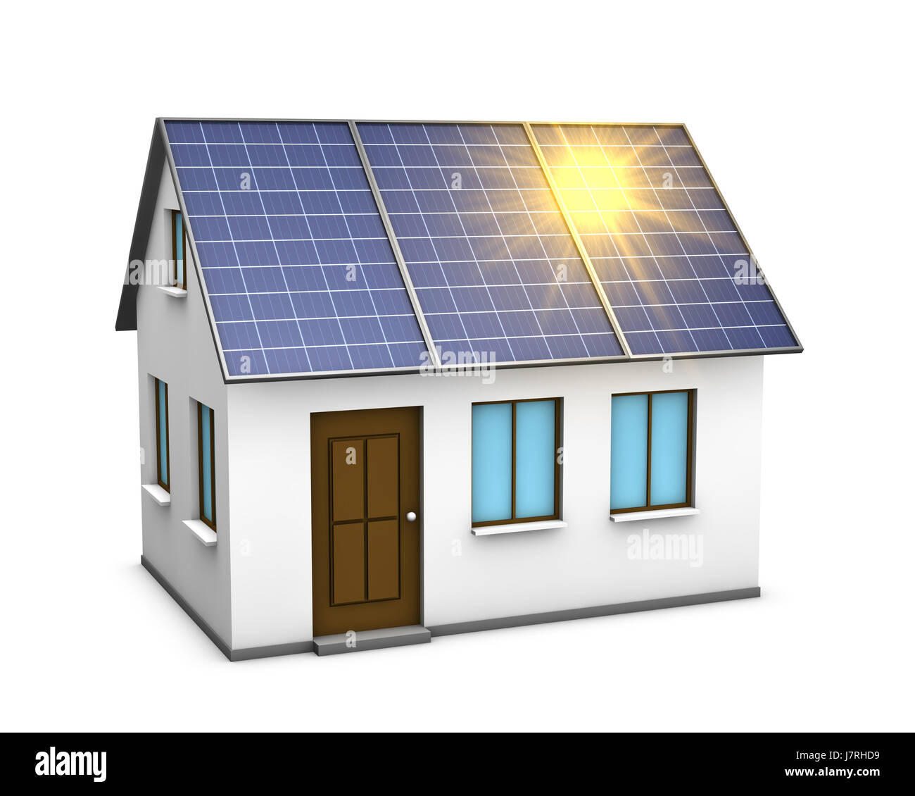 blue house building eco environment enviroment isolated consumption ...