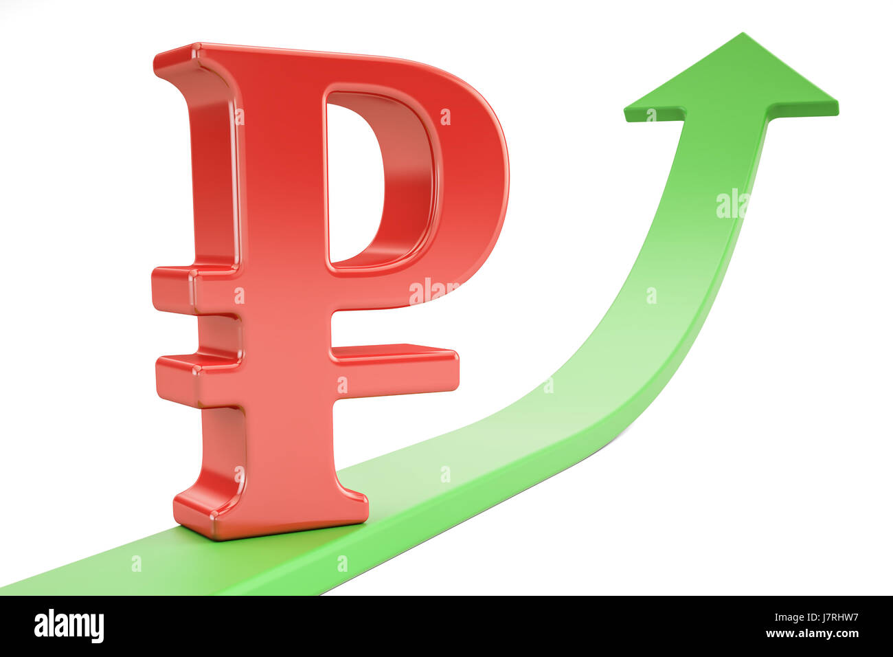 Ruble symbol growing chart hi-res stock photography and images - Alamy