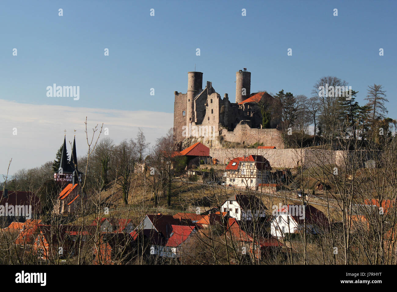 castle hanstein in thuringia eichsfeld Stock Photo - Alamy