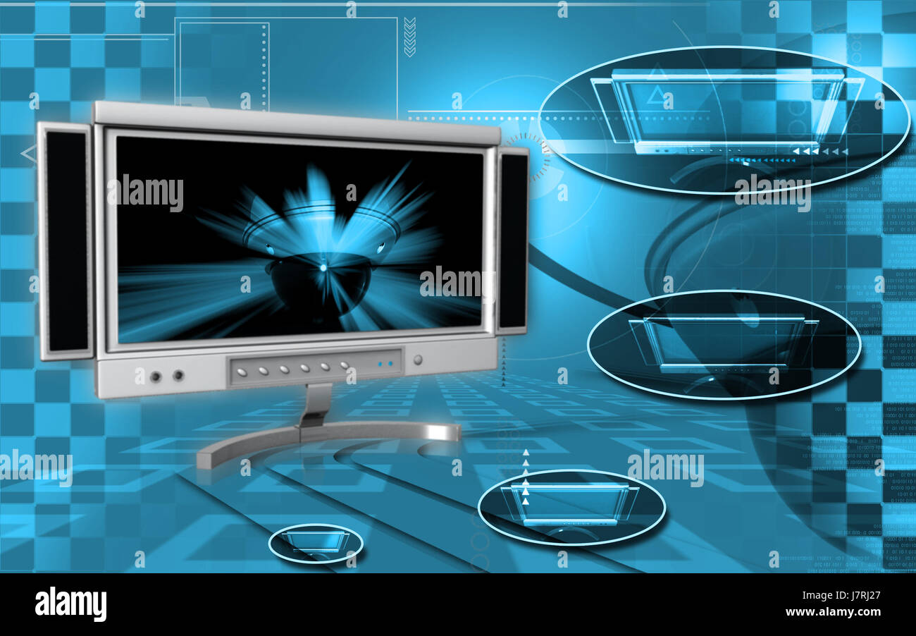 blue program graphics colour communication illustration monitor ...