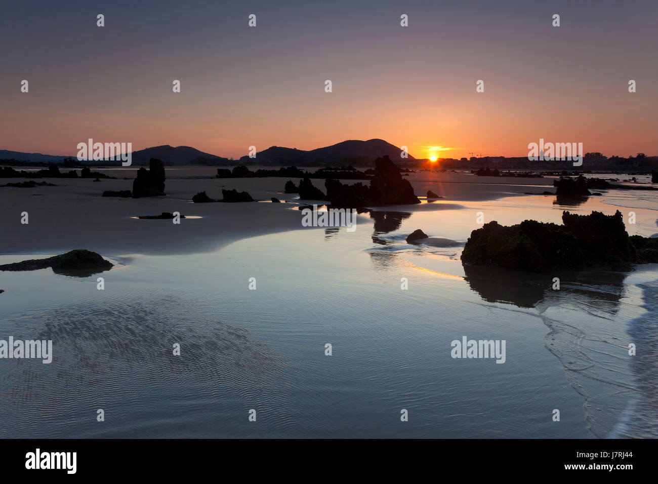 colour beach seaside the beach seashore nightfall landscape scenery ...