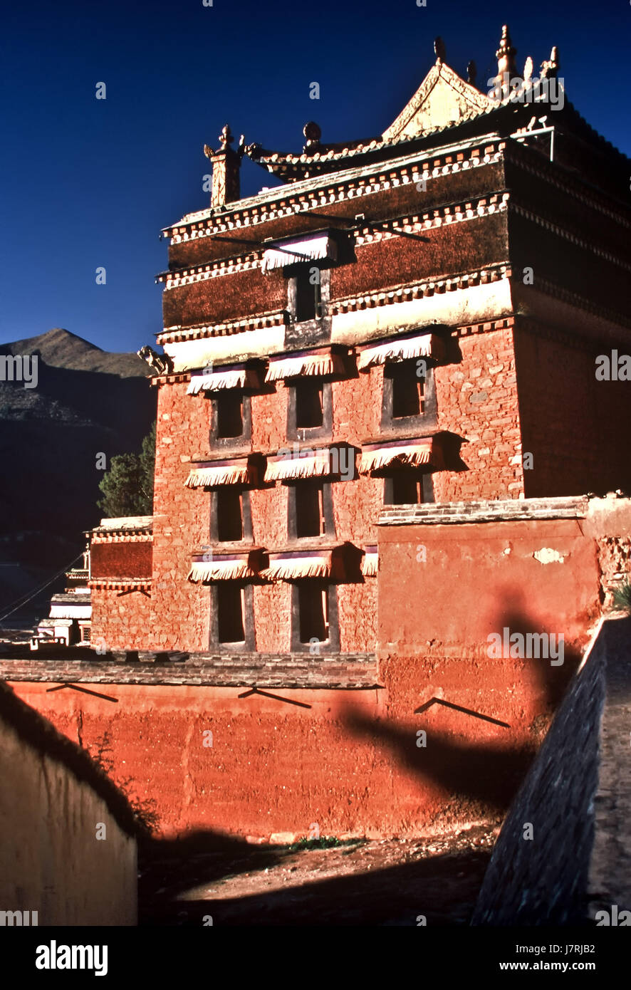 blue house building beautiful beauteously nice historical story ...