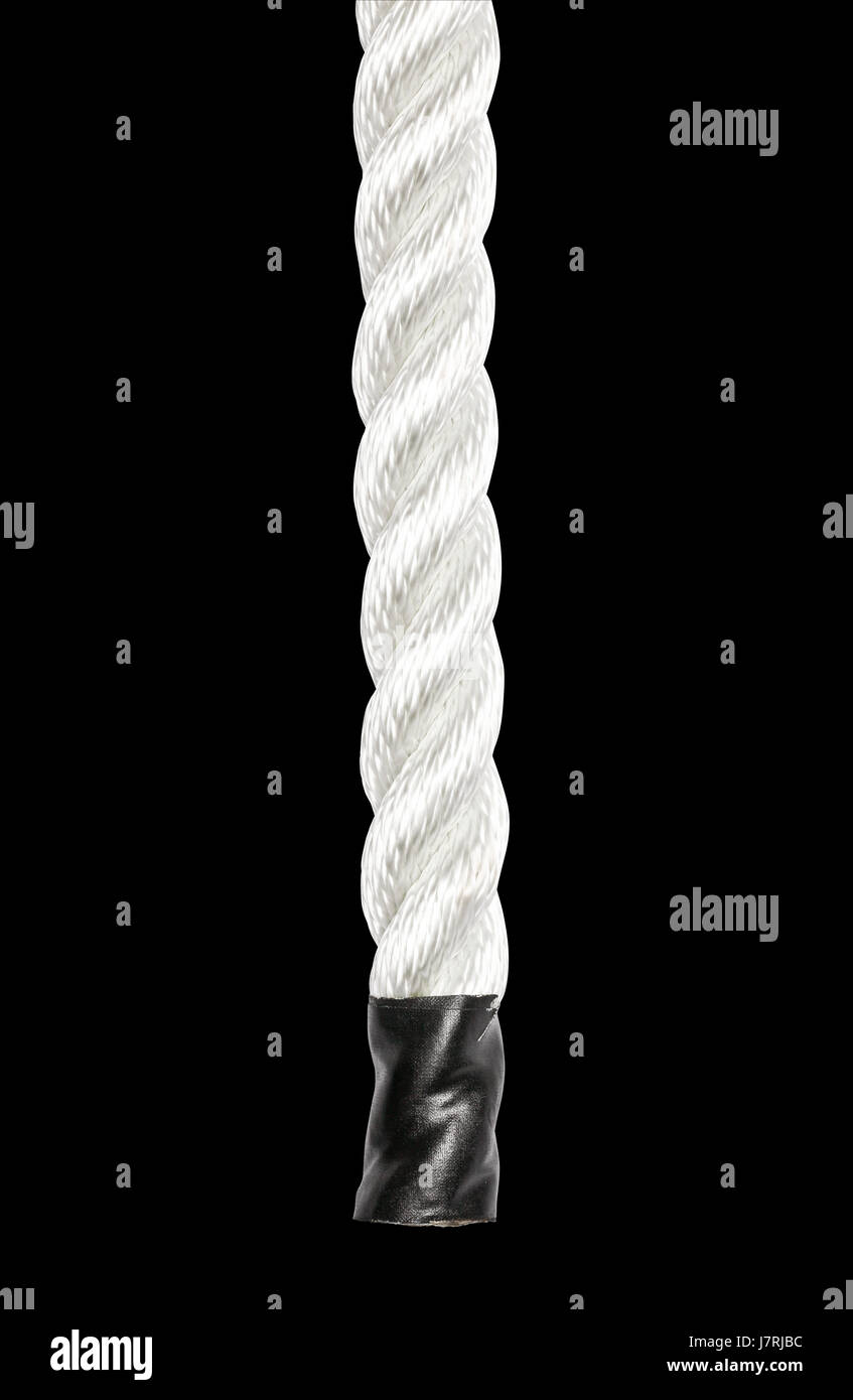 isolated new equipment nylon rope security safety line isolated strong ...