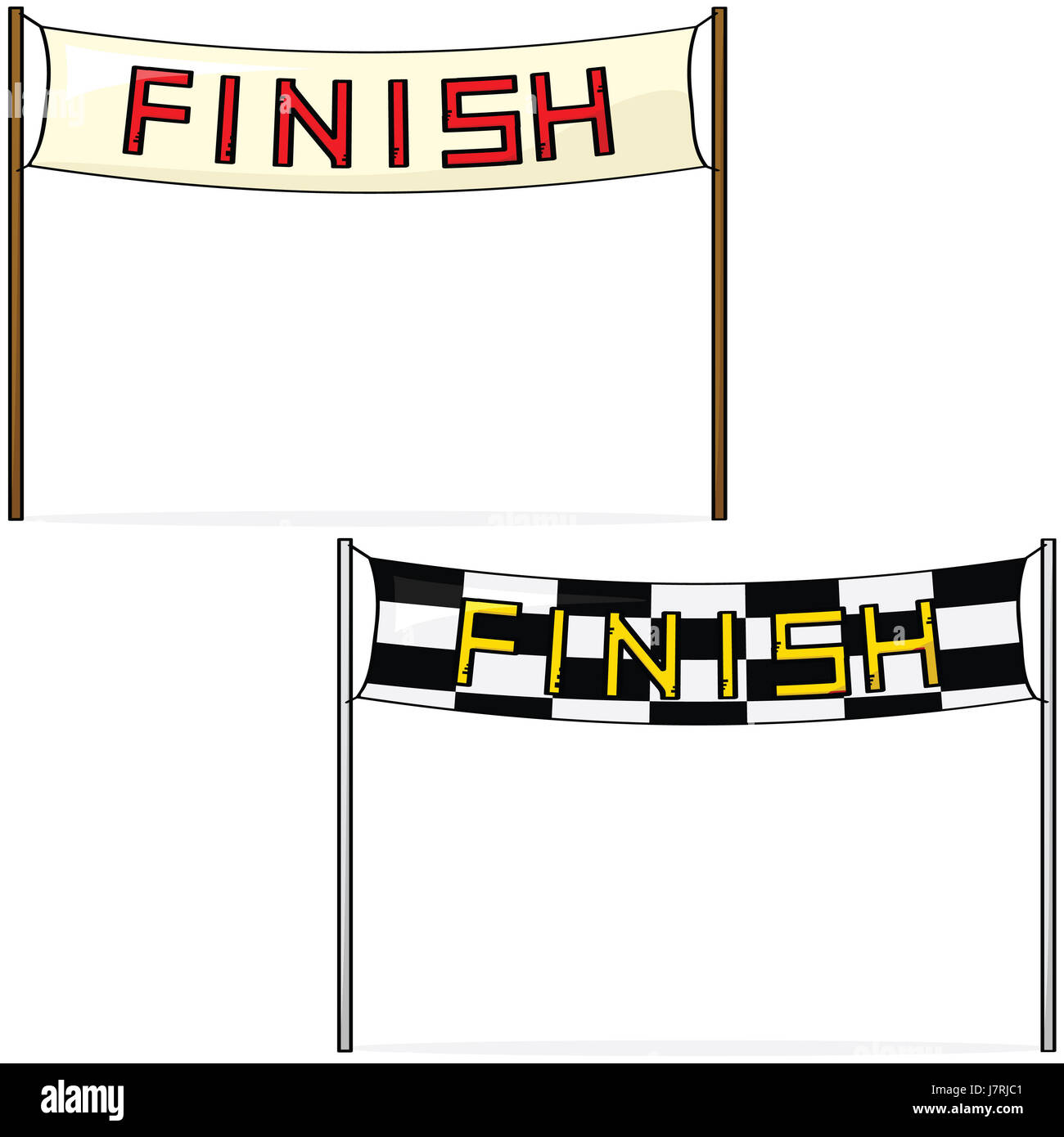 Race Finish Line Banner Clipart