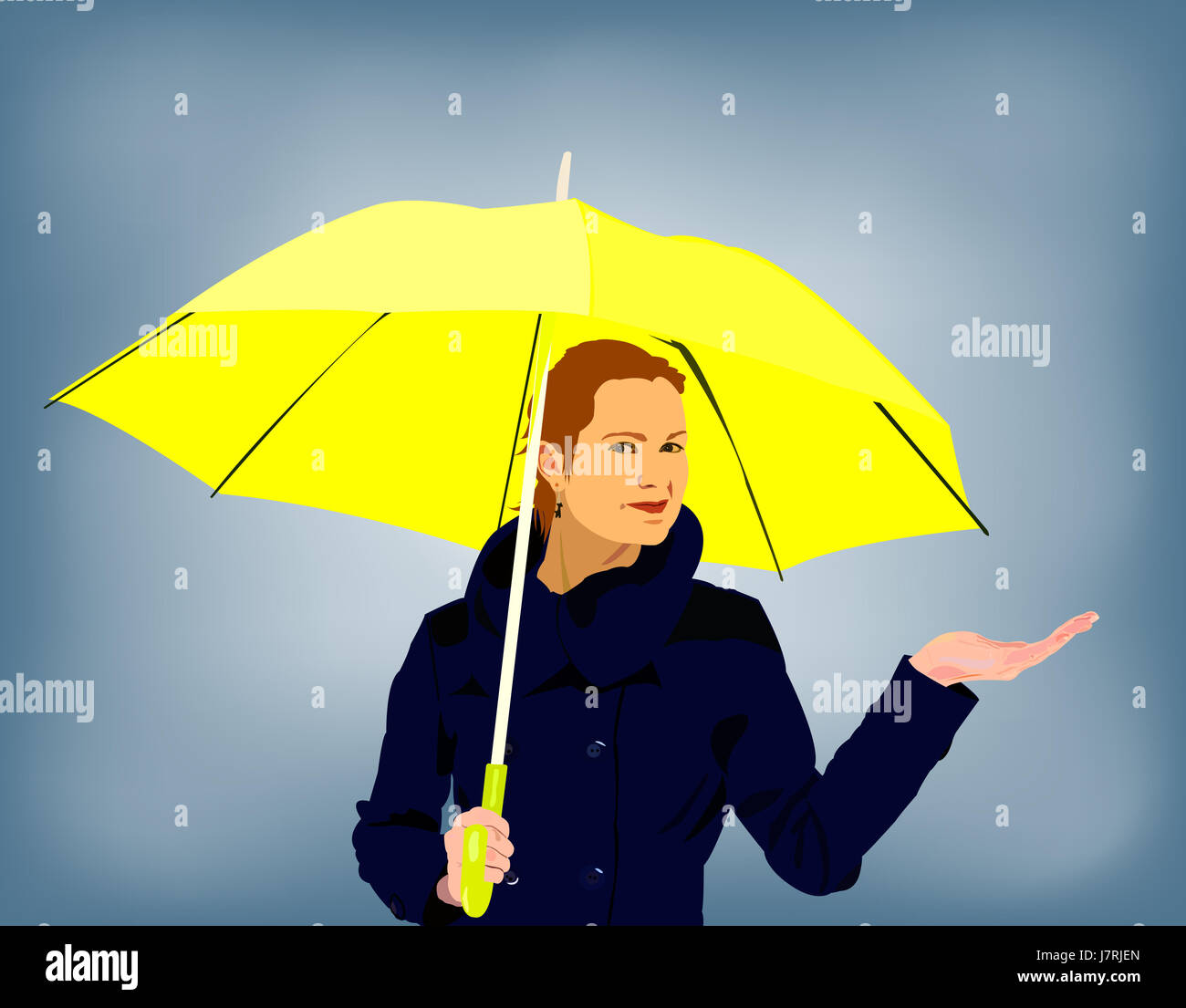 woman day during the day a in possession holding rainy humans human ...