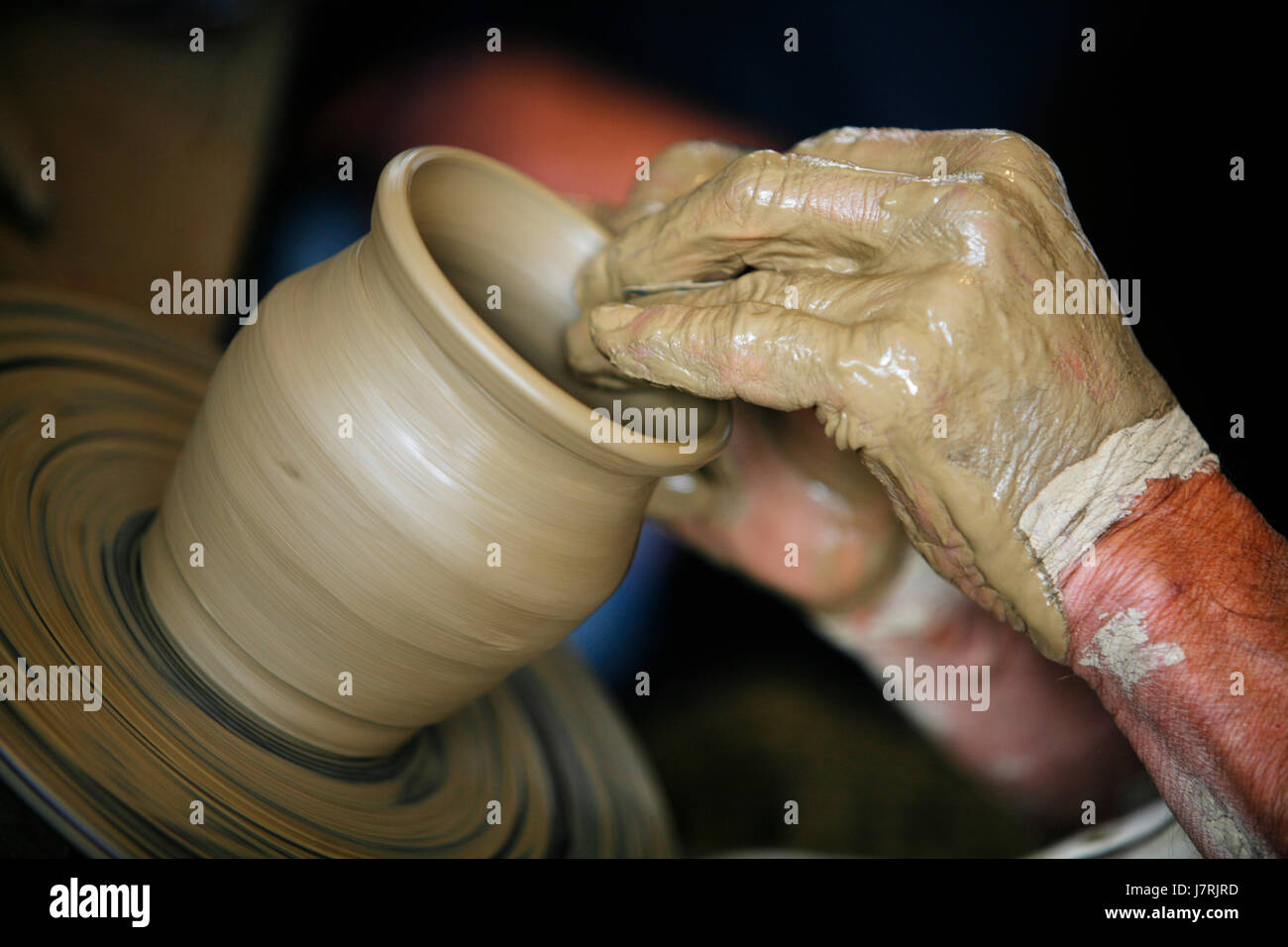 hand hands traditional mud globe planet earth world manufacture pottery ...