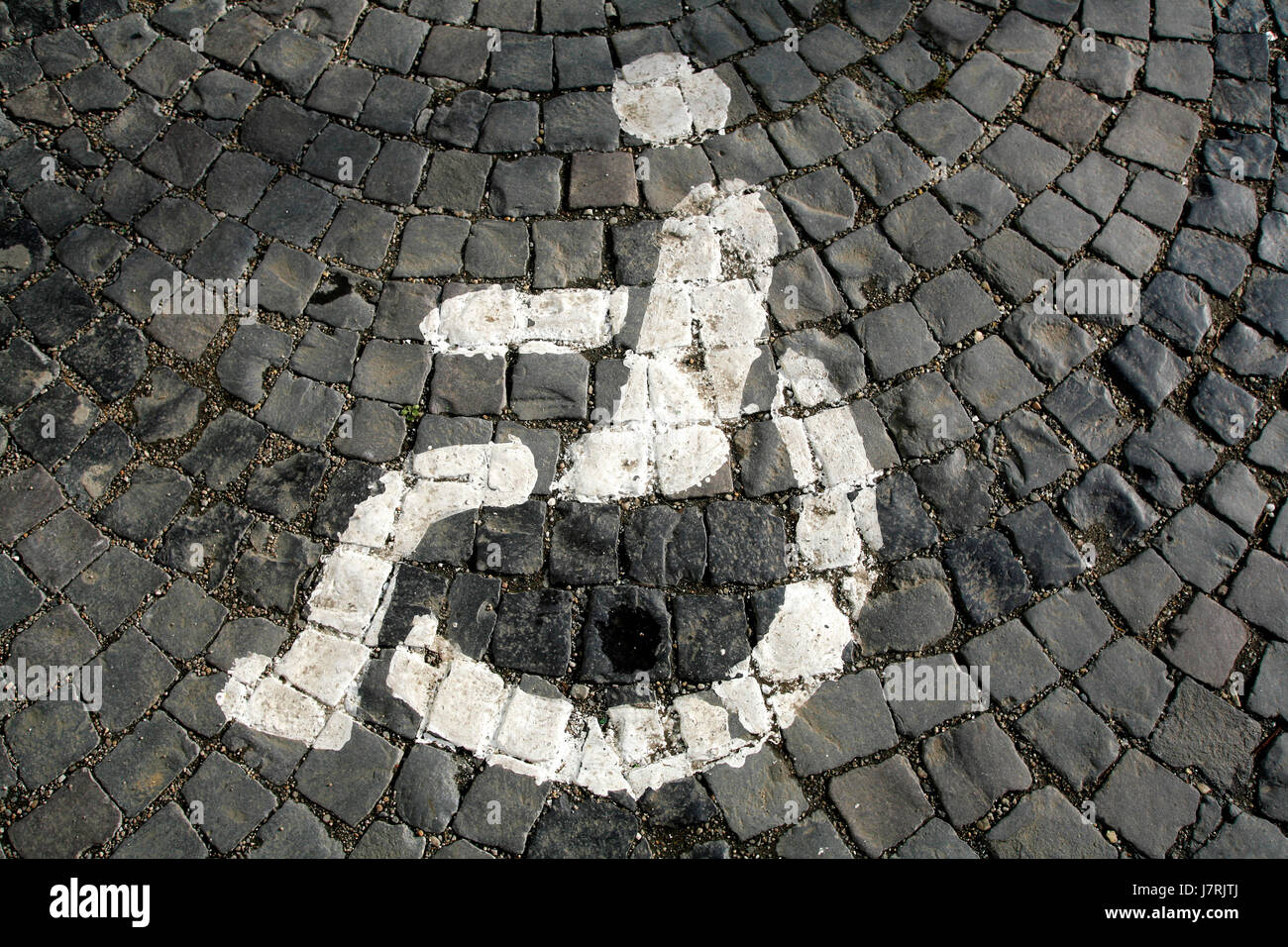 wheelchair pavement place handicapped sign icon disabled wheelchair ...