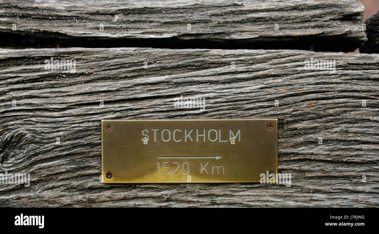 travel distance destination stockholm stockhom sign indicator travel ...