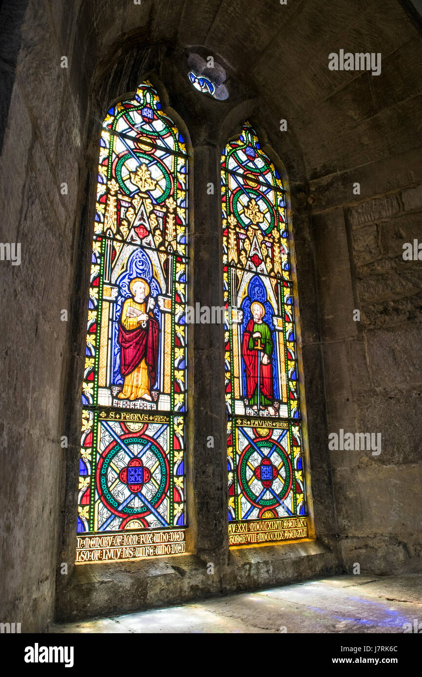 Stained Glass Window - England - UK Stock Photo - Alamy