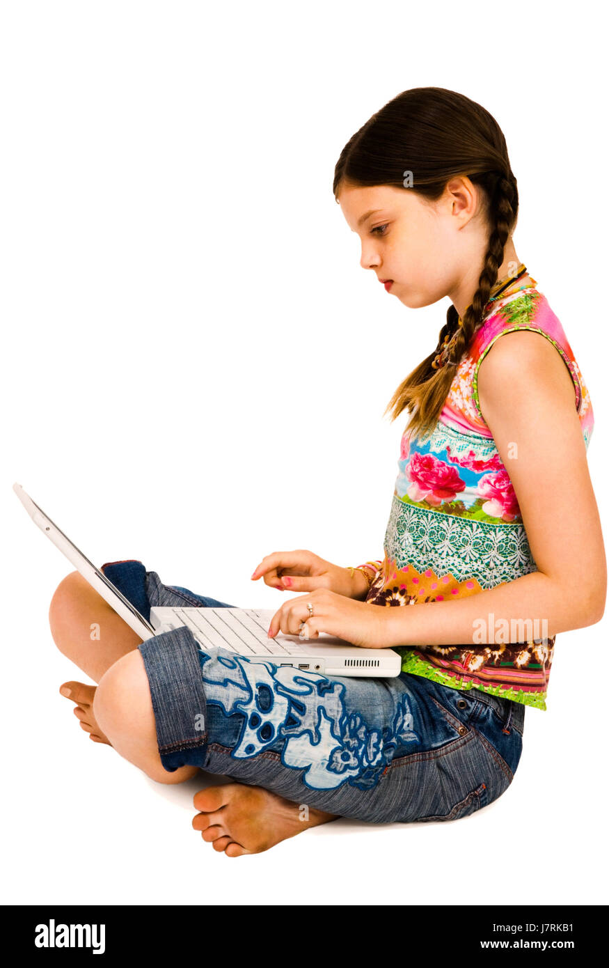 Tween and computer Cut Out Stock Images & Pictures - Alamy