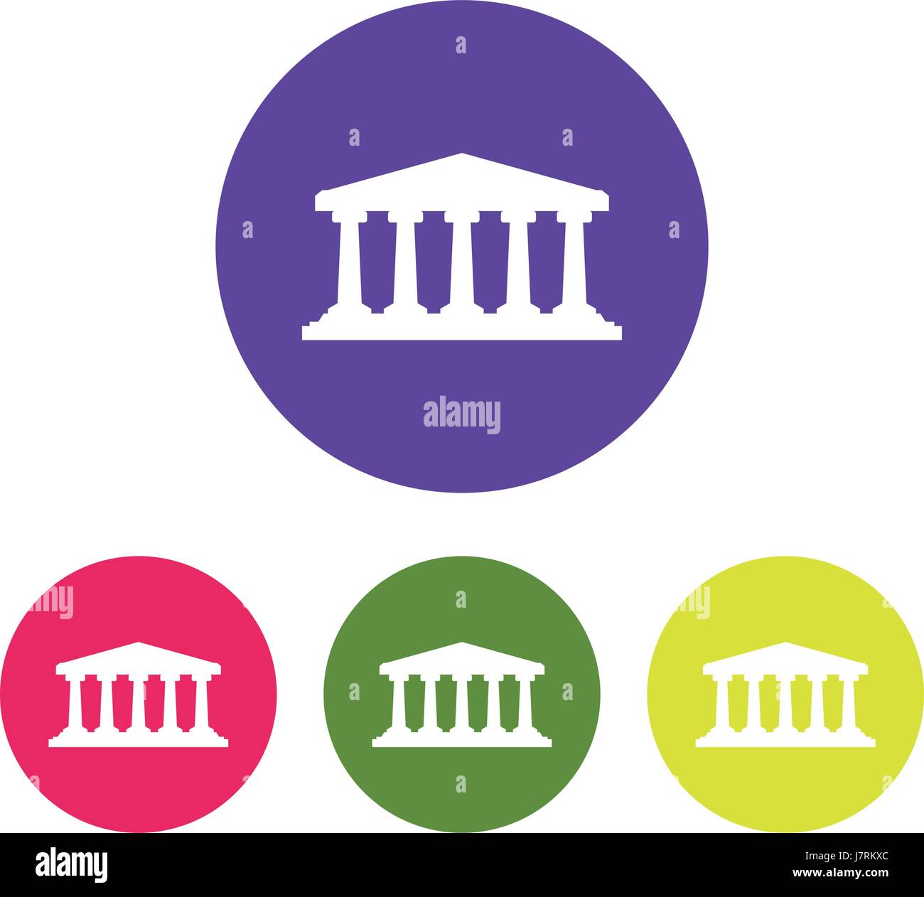 Bank icon set Stock Vector Image & Art - Alamy