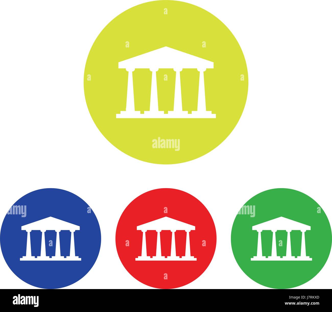 Bank icon set Stock Vector Image & Art - Alamy
