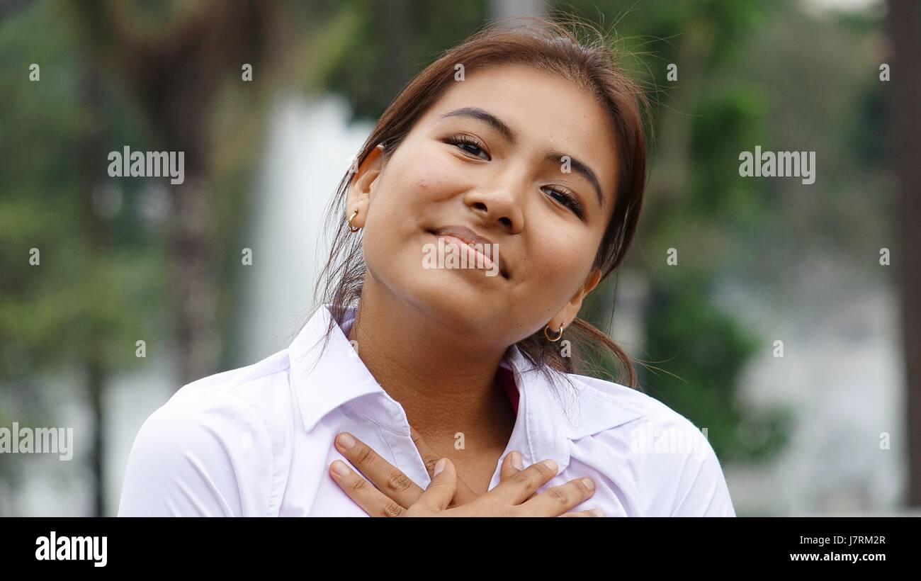 Peruvian Female In Love Stock Photo - Alamy