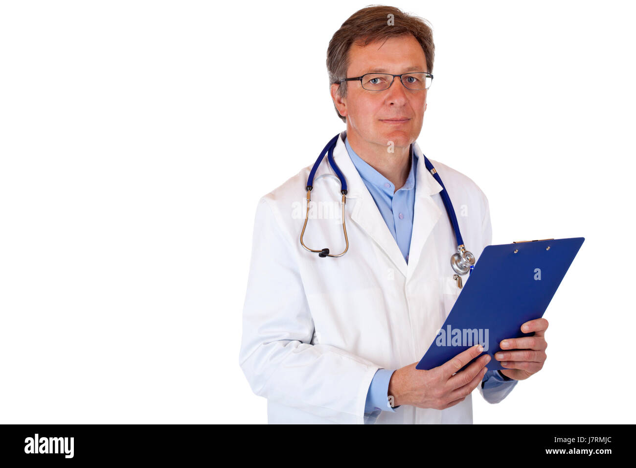 sympathetic doctor holds medical report in his hands Stock Photo - Alamy