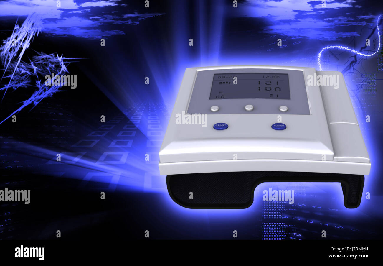 blue medicinally medical graphics colour illustration monitor hospital ...
