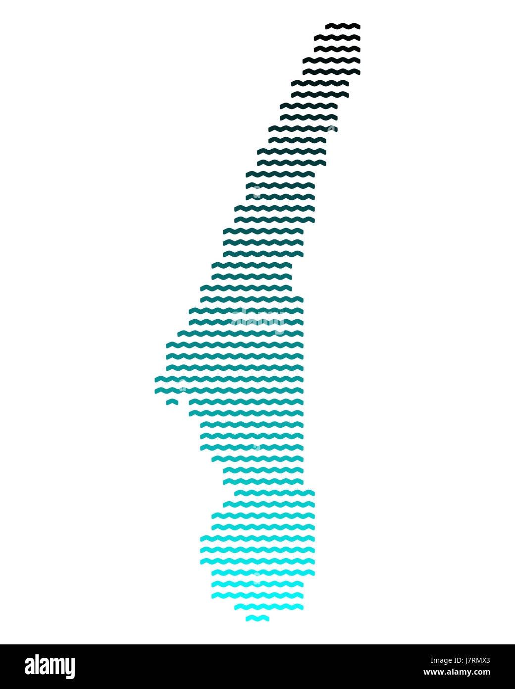 blue green waves bavaria illustration wave card turquoise raster design ...