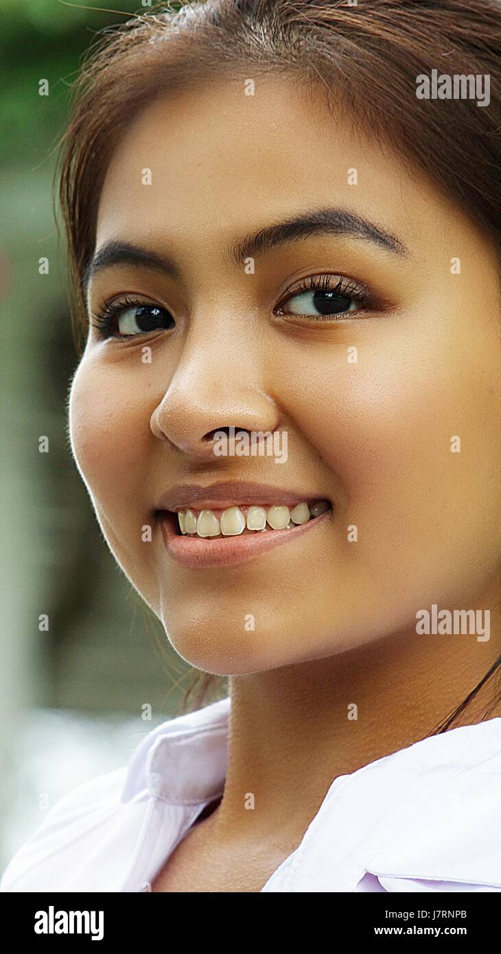 Hispanic Female Youngster Portrait Stock Photo - Alamy