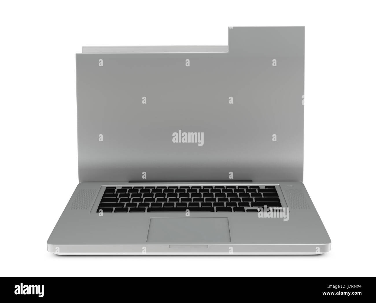 office laptop notebook computers computer keyboard object isolated ...