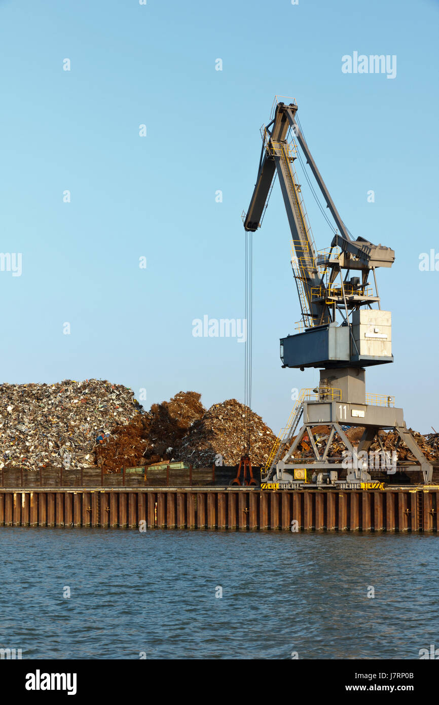 trash disposal scrap yard mull refuse recycling landfill waste dump ...