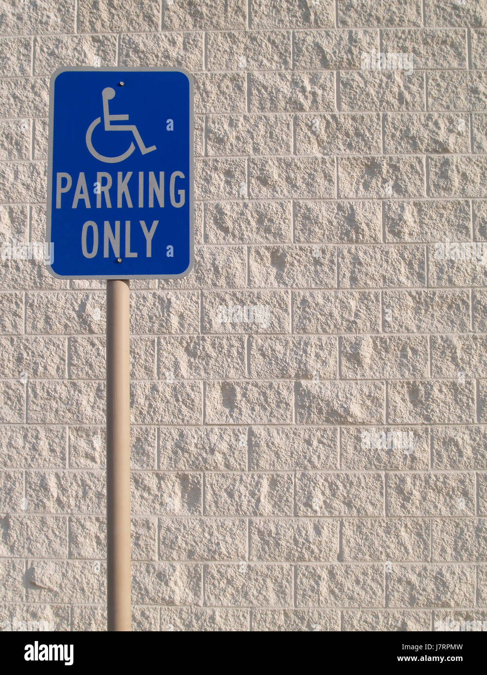 sign signal wheelchair blue wall handicapped parking disability ...