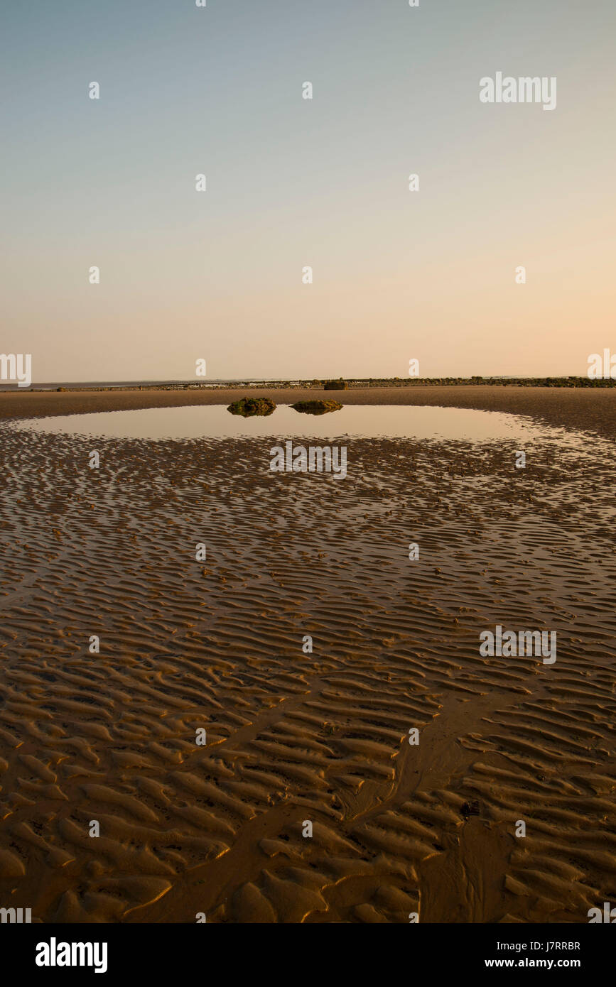 braystones beach west cumbria England taken at sunset in may 2017 Stock ...