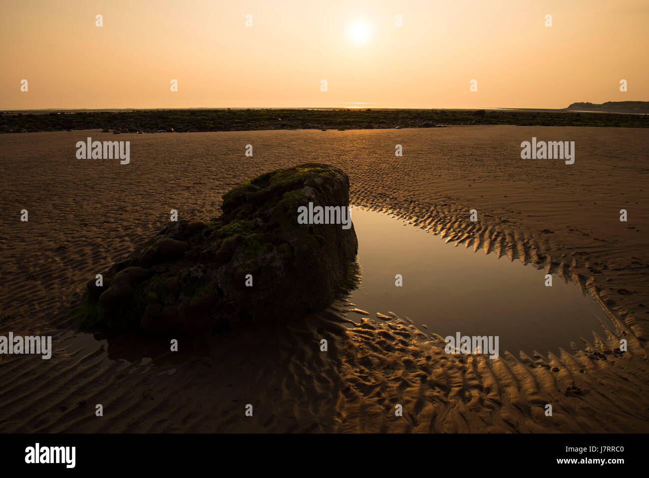 braystones beach west cumbria England taken at sunset in may 2017 Stock ...