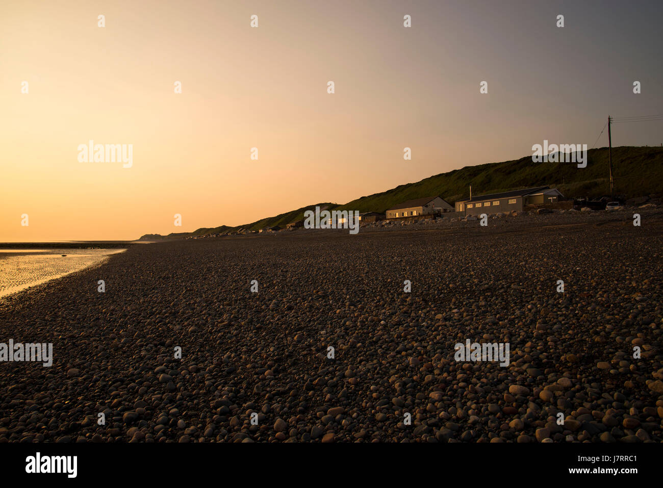 braystones beach west cumbria England taken at sunset in may 2017 Stock ...