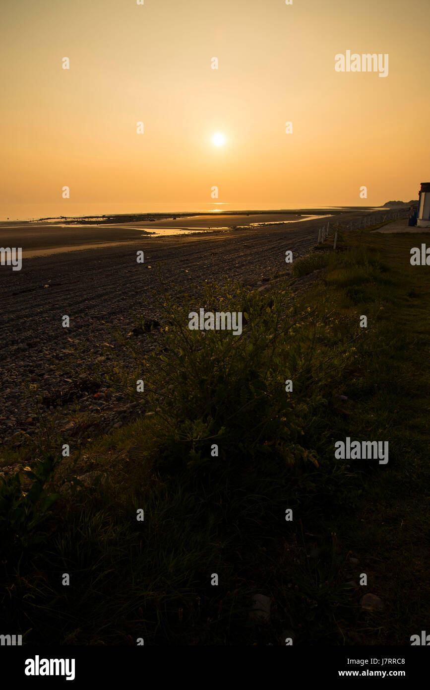 braystones beach west cumbria England taken at sunset in may 2017 Stock ...