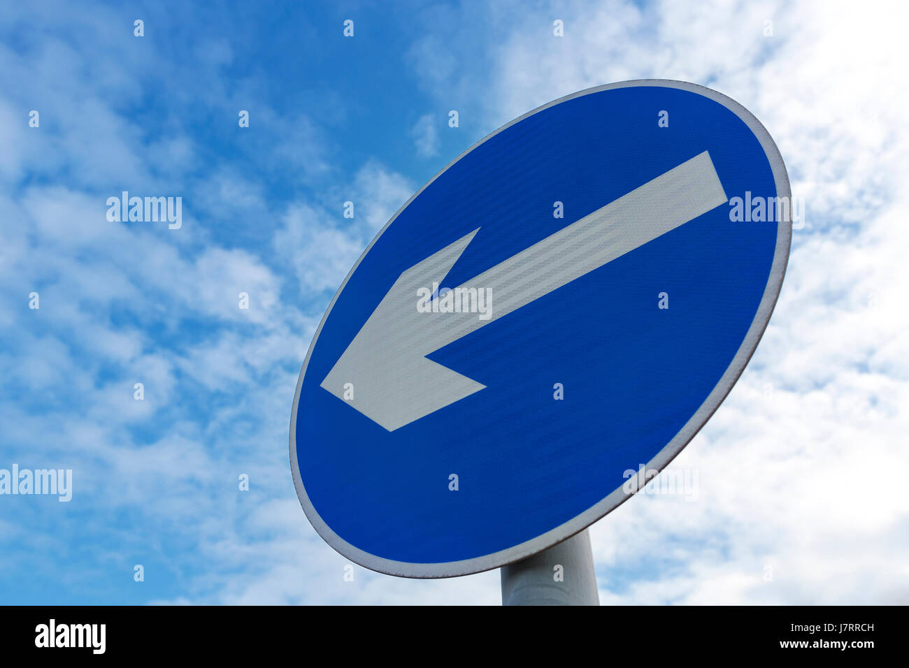 Left turn traffic sign Stock Photo - Alamy