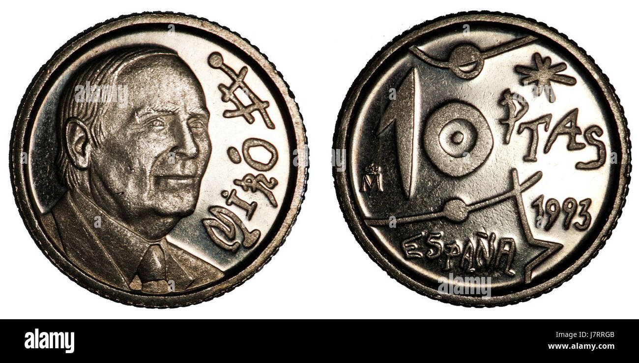 The 1993 10 Pesetas is a Spanish coin, part of Spain's currency system ...