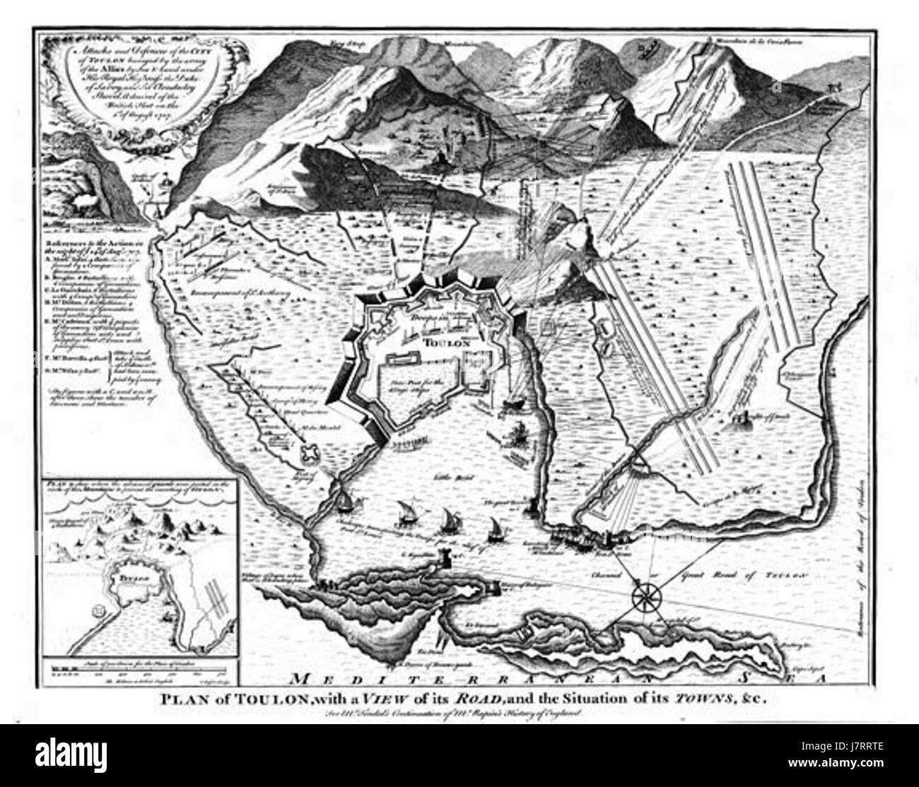 Toulon map Black and White Stock Photos & Images - Alamy