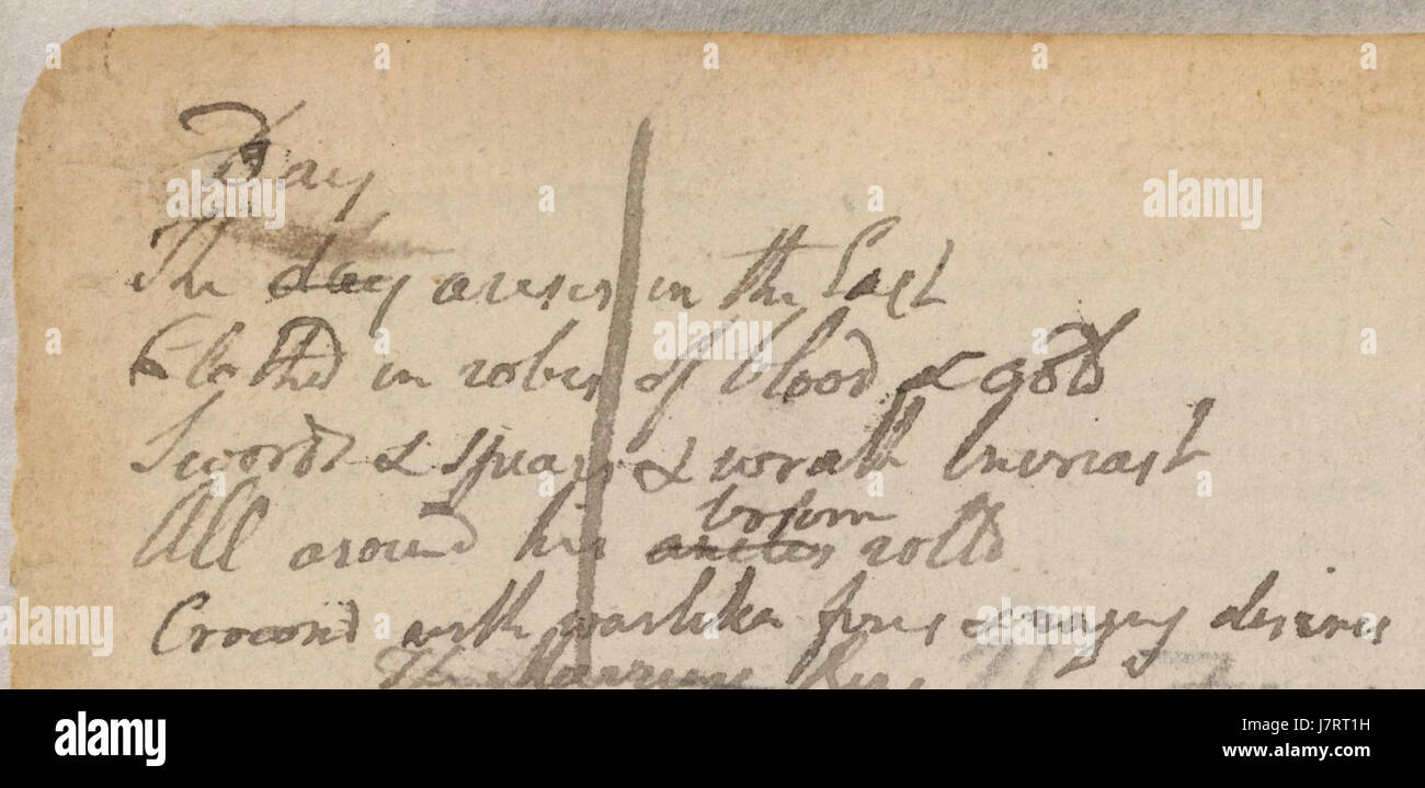 The Blake manuscript Notebook 37 Day refers to a specific volume of ...
