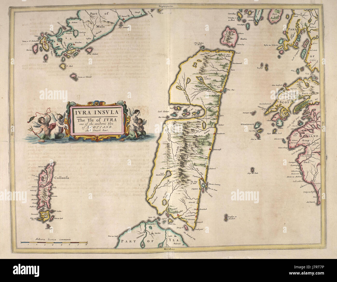 This map from the Blaeu Atlas of Scotland (1654) depicts the Isle of ...