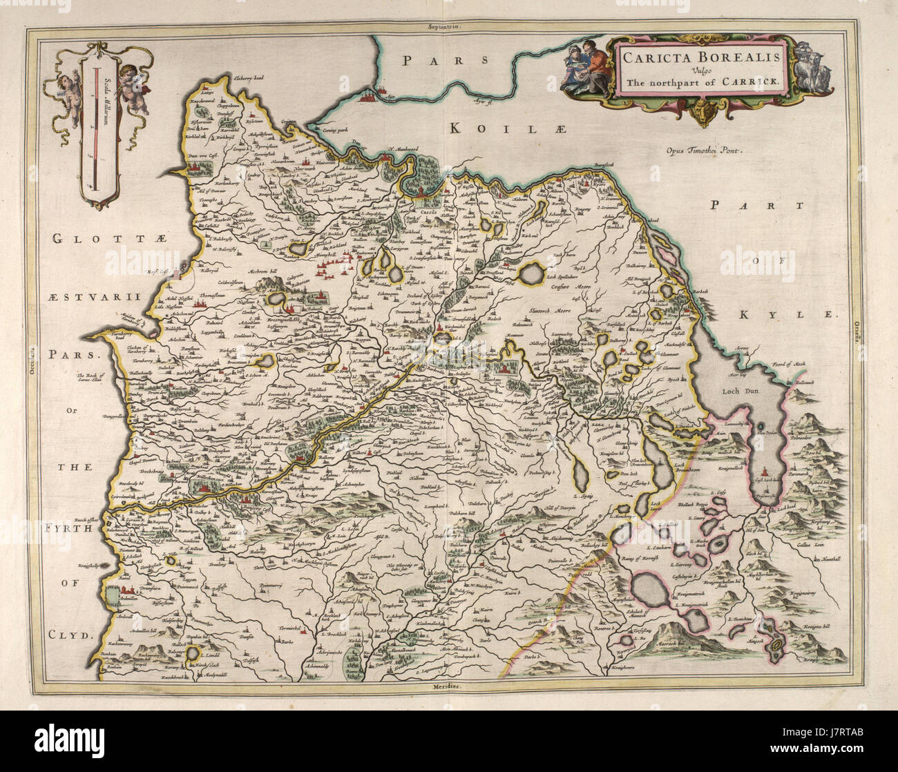 The 'Blaeu Atlas of Scotland,' published in 1654, includes detailed ...