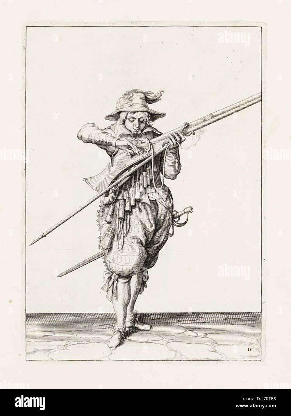 This 1607 work by Jacob de Gheyn, titled Aanwijzing 10, provides a ...