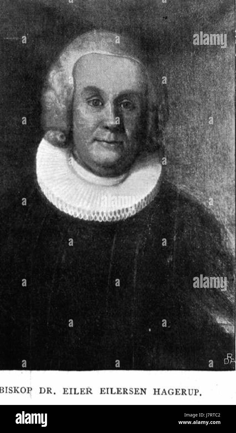 Bishop Eiler Eilersen (Kongel) Hagerup (1718 1789 Stock Photo - Alamy