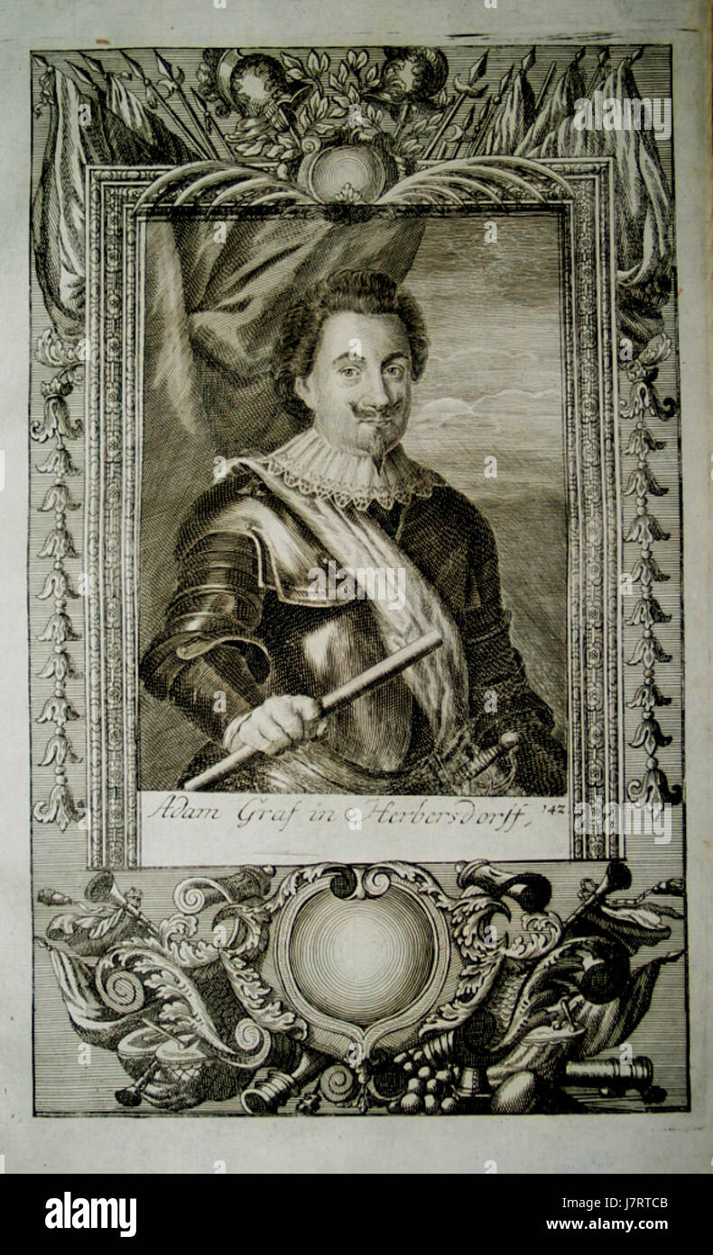 A historical figure, Adam Graf von Herberstorff, a nobleman with ...