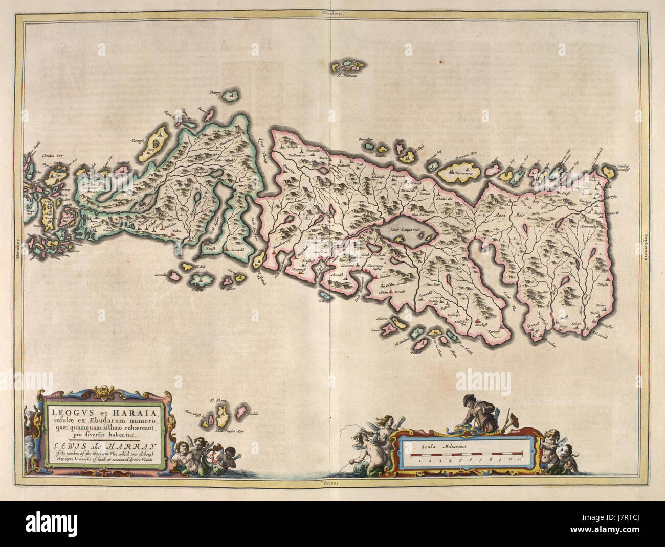 The 1654 Blaeu Atlas of Scotland features detailed maps of Lewis and ...