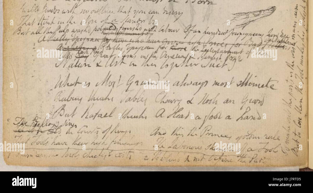 The Blake manuscript notebook, dated 1808, contains William Blakeâ€™s ...