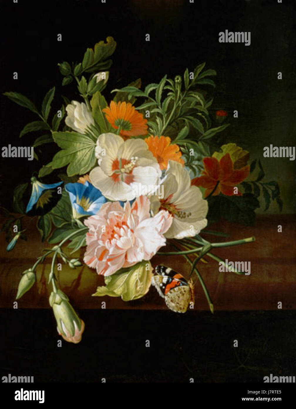 'Blumenstilleben' is a German term meaning 'flower still life.' It ...