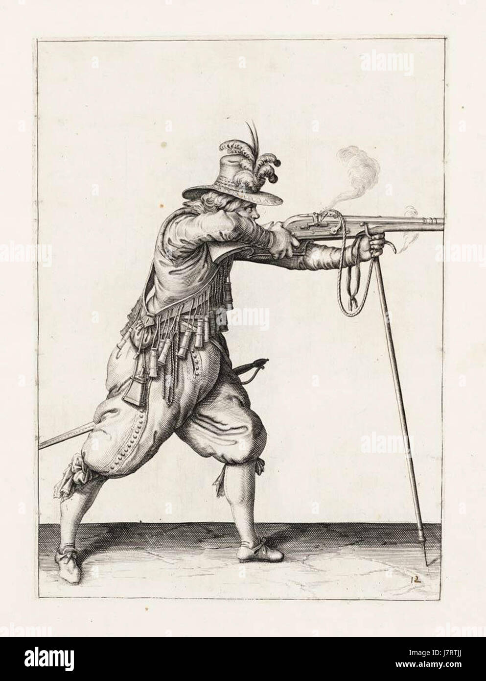This refers to a manual by Jacob de Gheyn on the handling of muskets ...