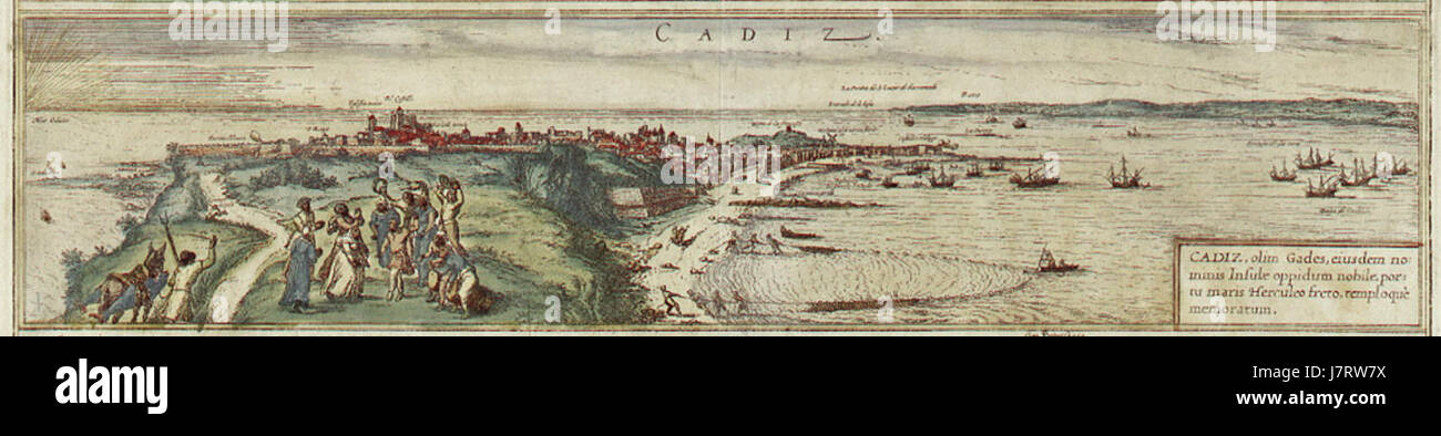 Old map of cadiz hi-res stock photography and images - Alamy