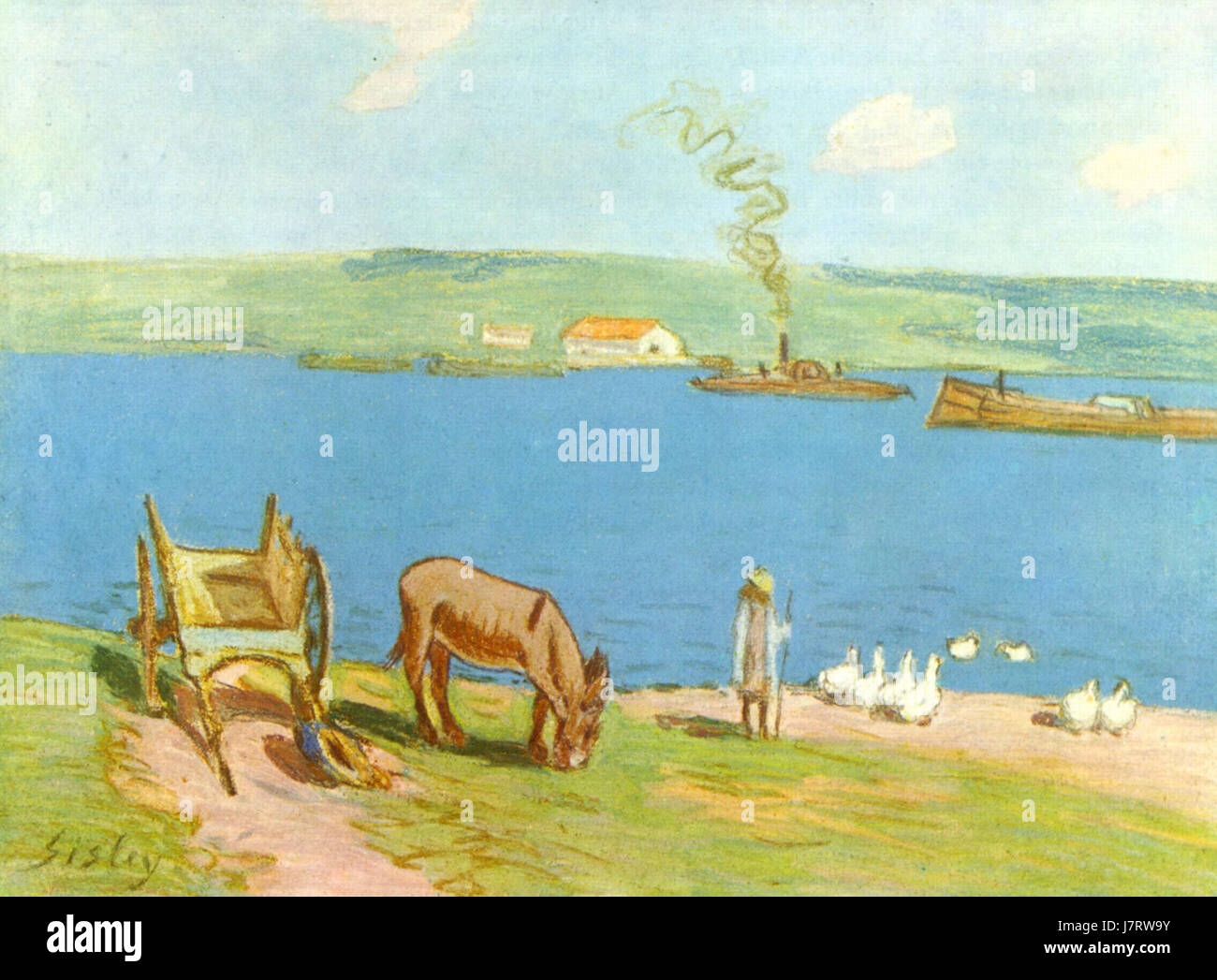 Alfred Sisley, a French Impressionist painter, is known for his ...