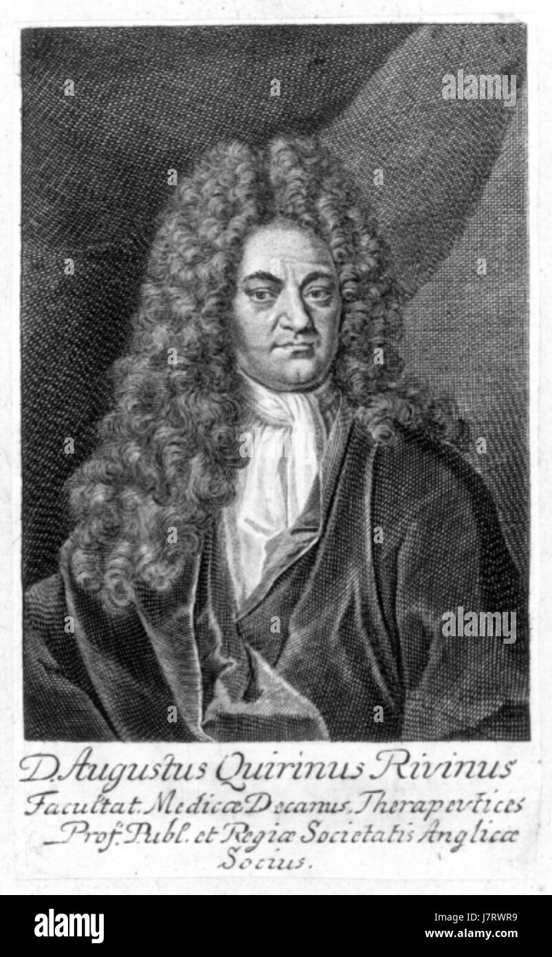 Augustus Quirinus Rivinus was a German physician and botanist. He is ...