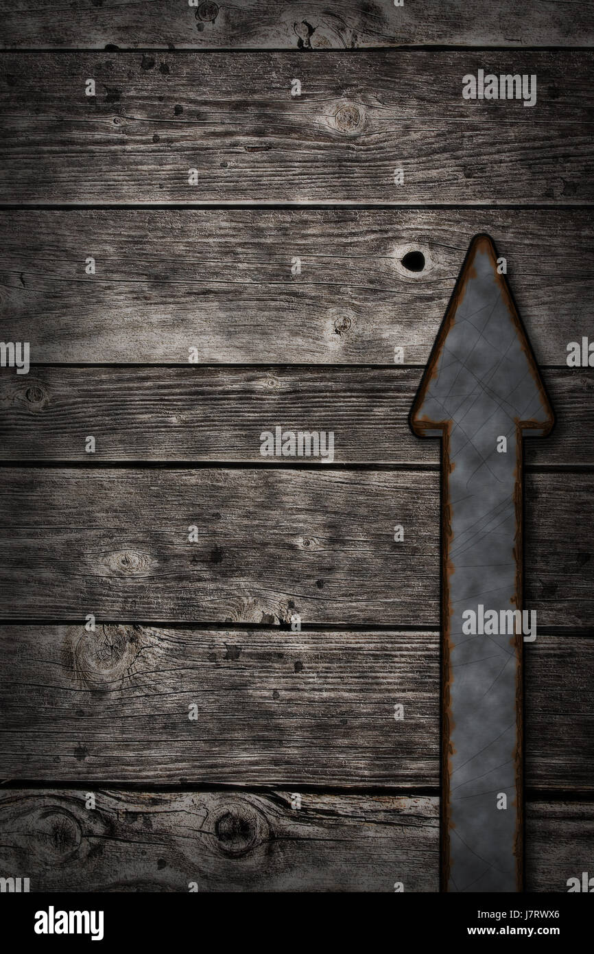 metal direction rust weatherworn canvas arrow old wall sign signal ...