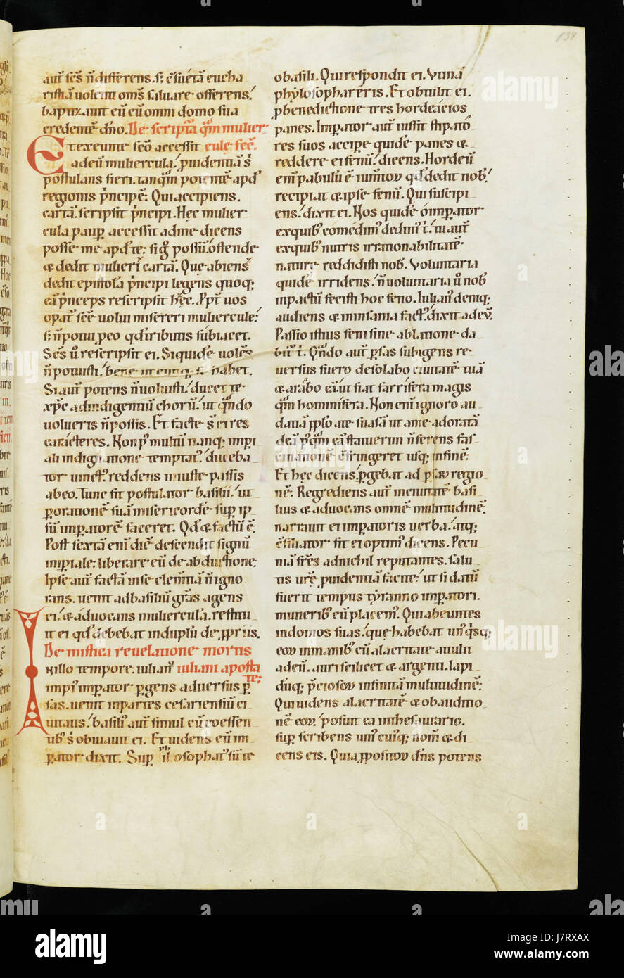The *Codex Bodmer 127*, specifically page 137r, is part of an ancient ...